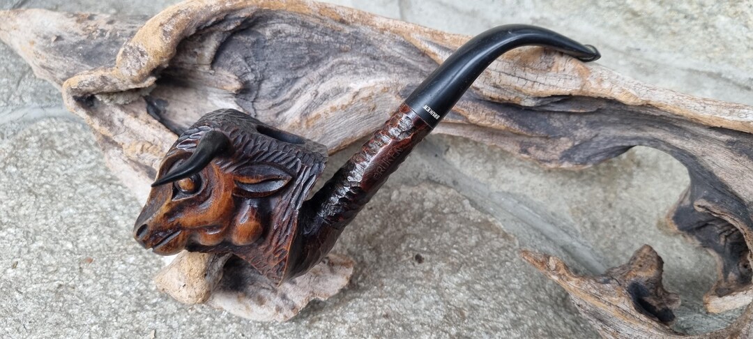 Unique Smoking Pipe - Vintage Tobacco Pipe Made Wood - Hand Made Rare ...
