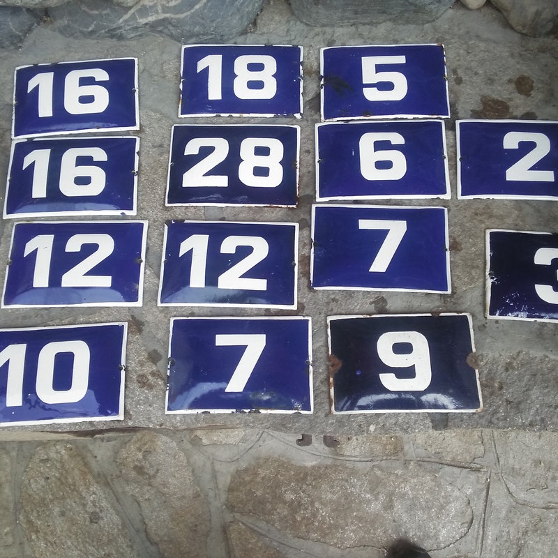 French House Numbers - Etsy