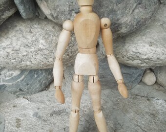 Articulated Wood Man - Etsy
