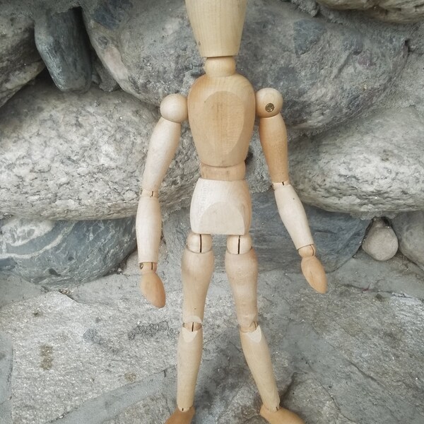 Articulated Wood Man - Etsy