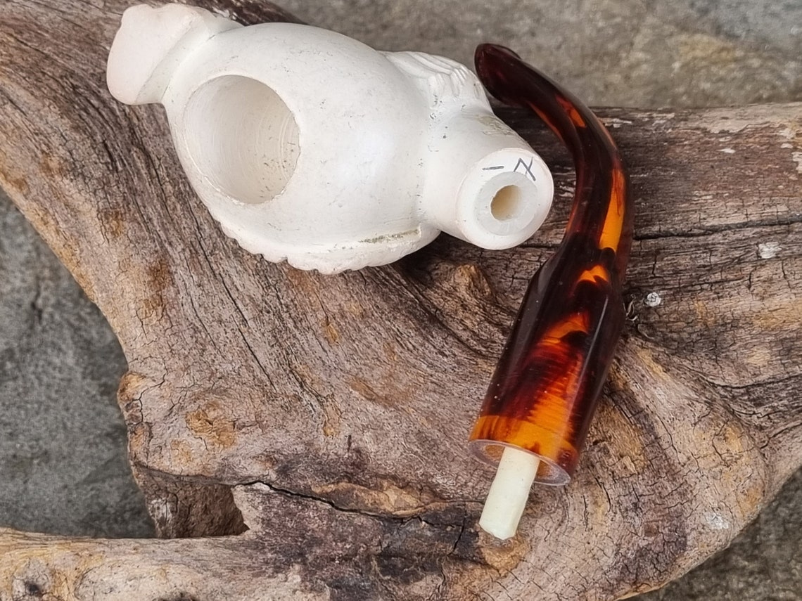 Unique Smoking Pipe Vintage Tobacco Pipe Made of Sea Foam | Etsy