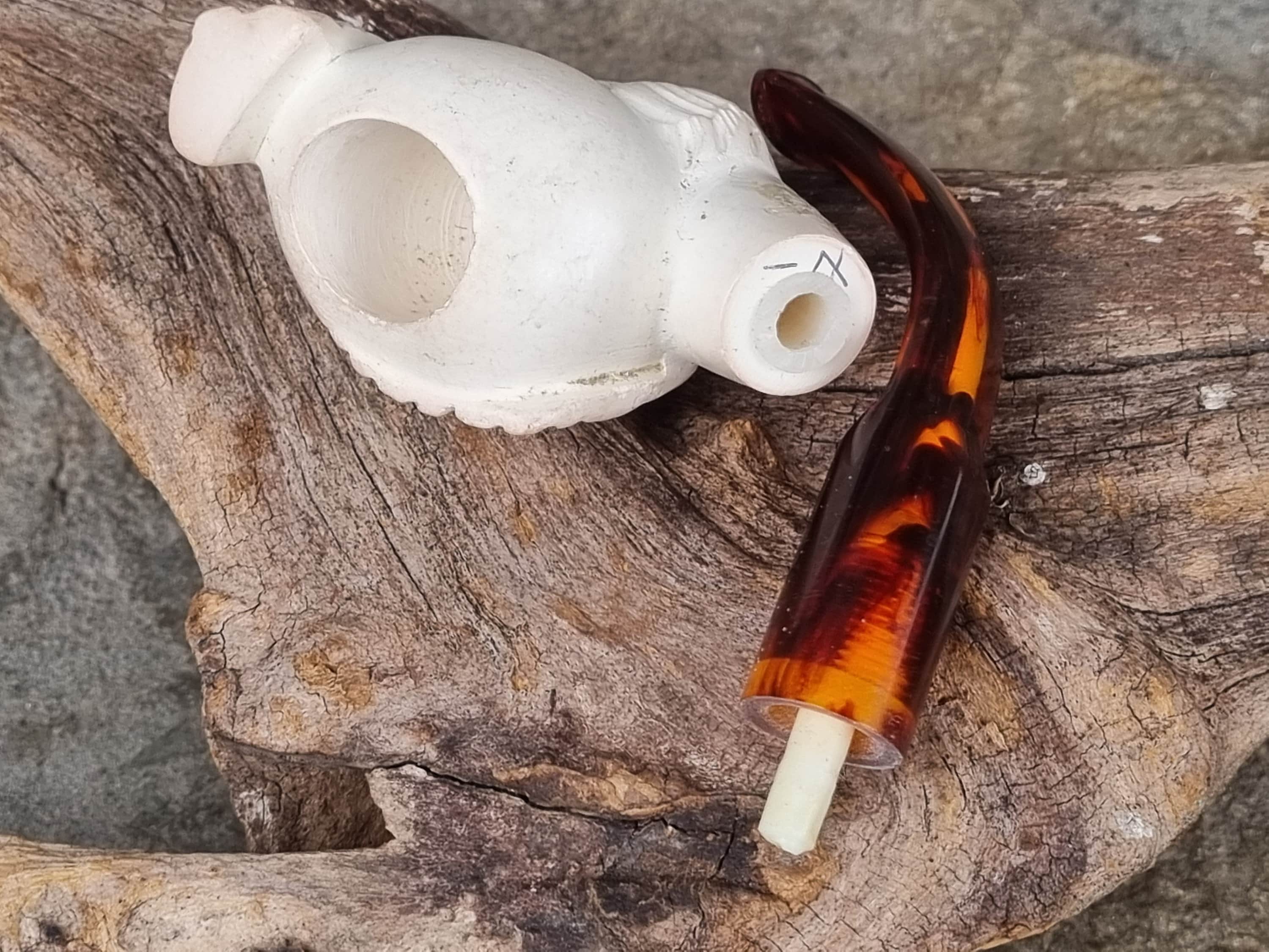 Unique Smoking Pipe Vintage Tobacco Pipe Made of Sea Foam | Etsy