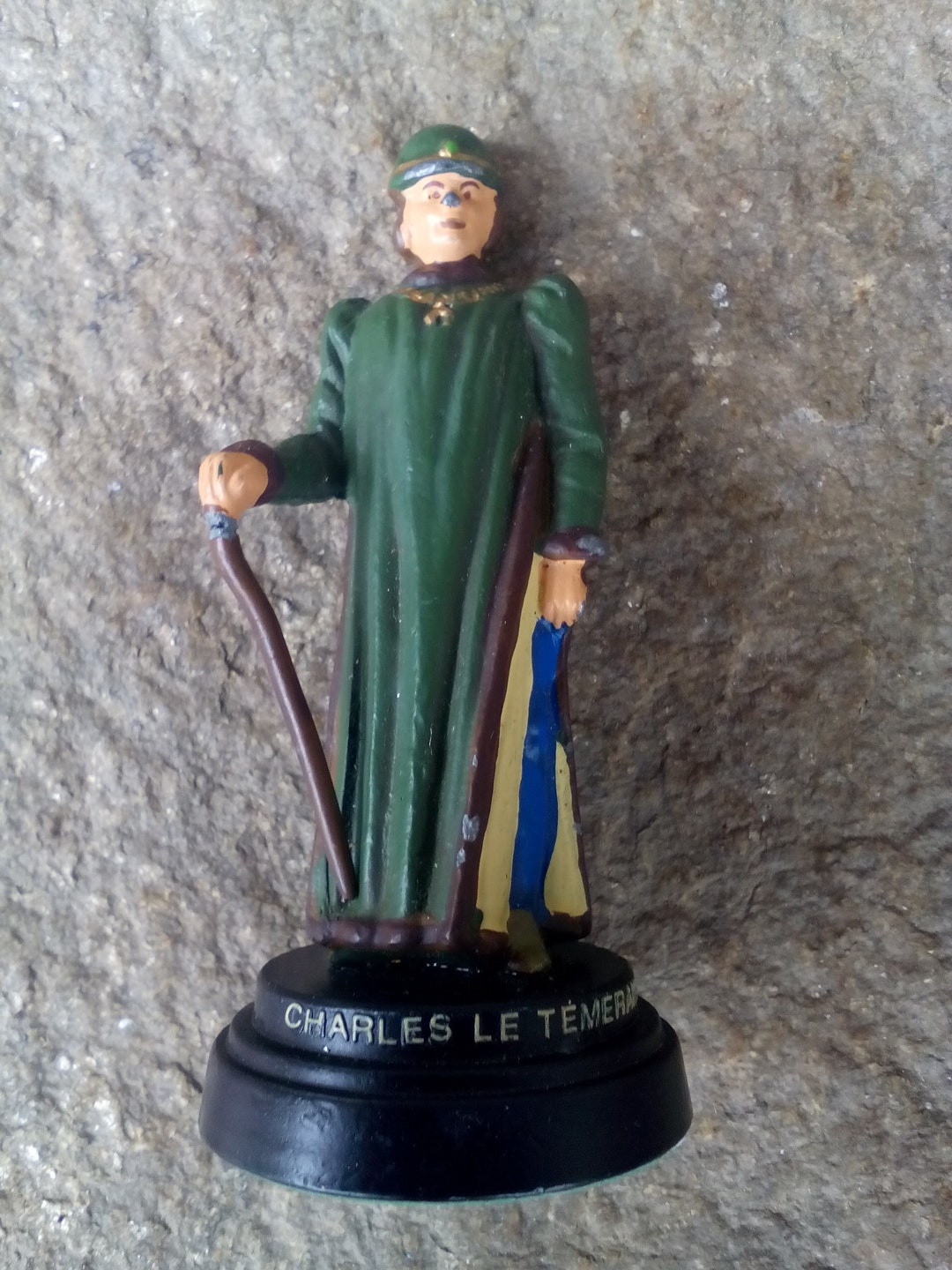 Vintage Lead Sculpture - Miniature Man Lead Figure - Old Toy Figure ...