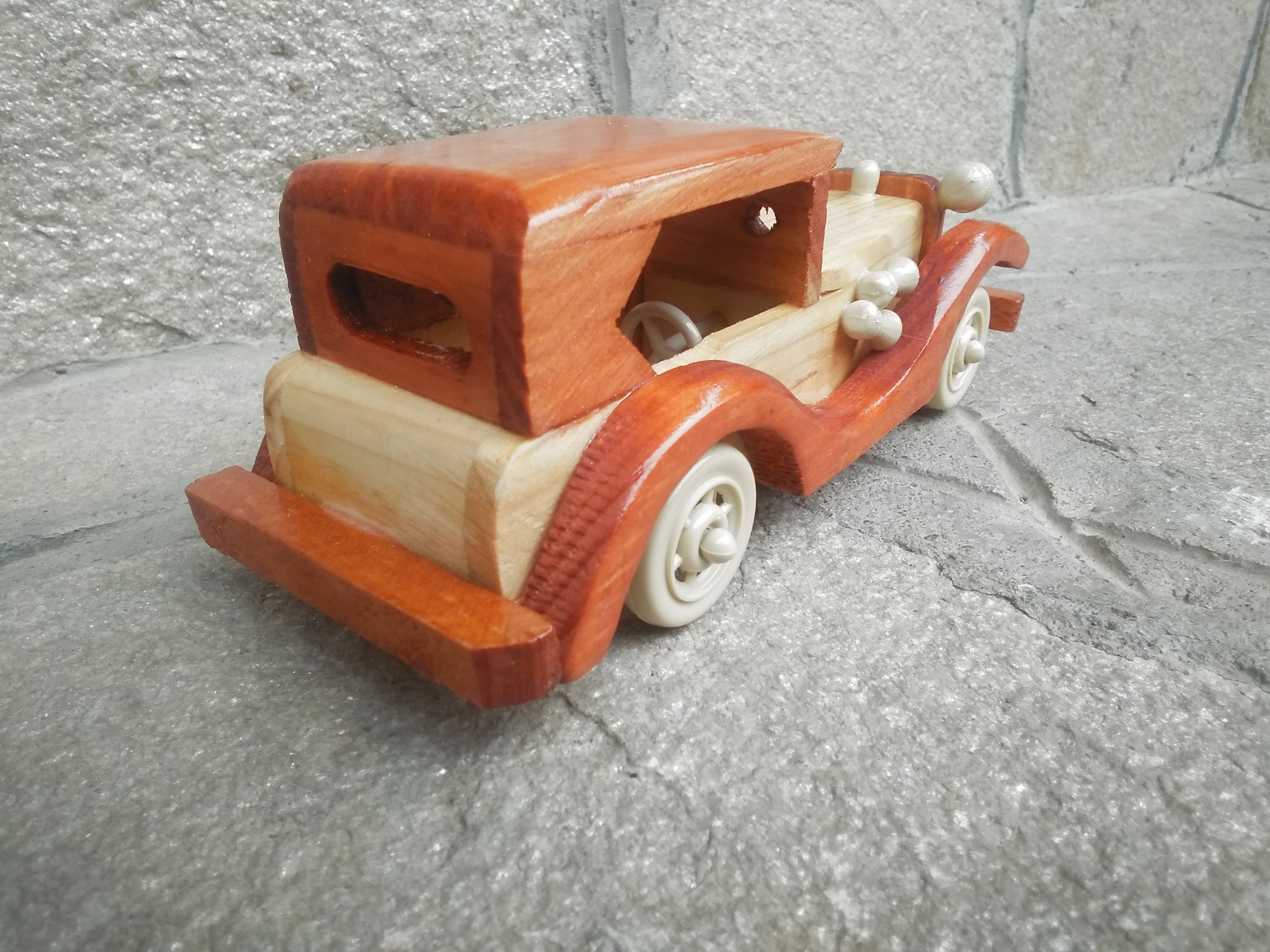 Hand Made Model Old Car Wooden Model Retro Car Wooden Toys | Etsy