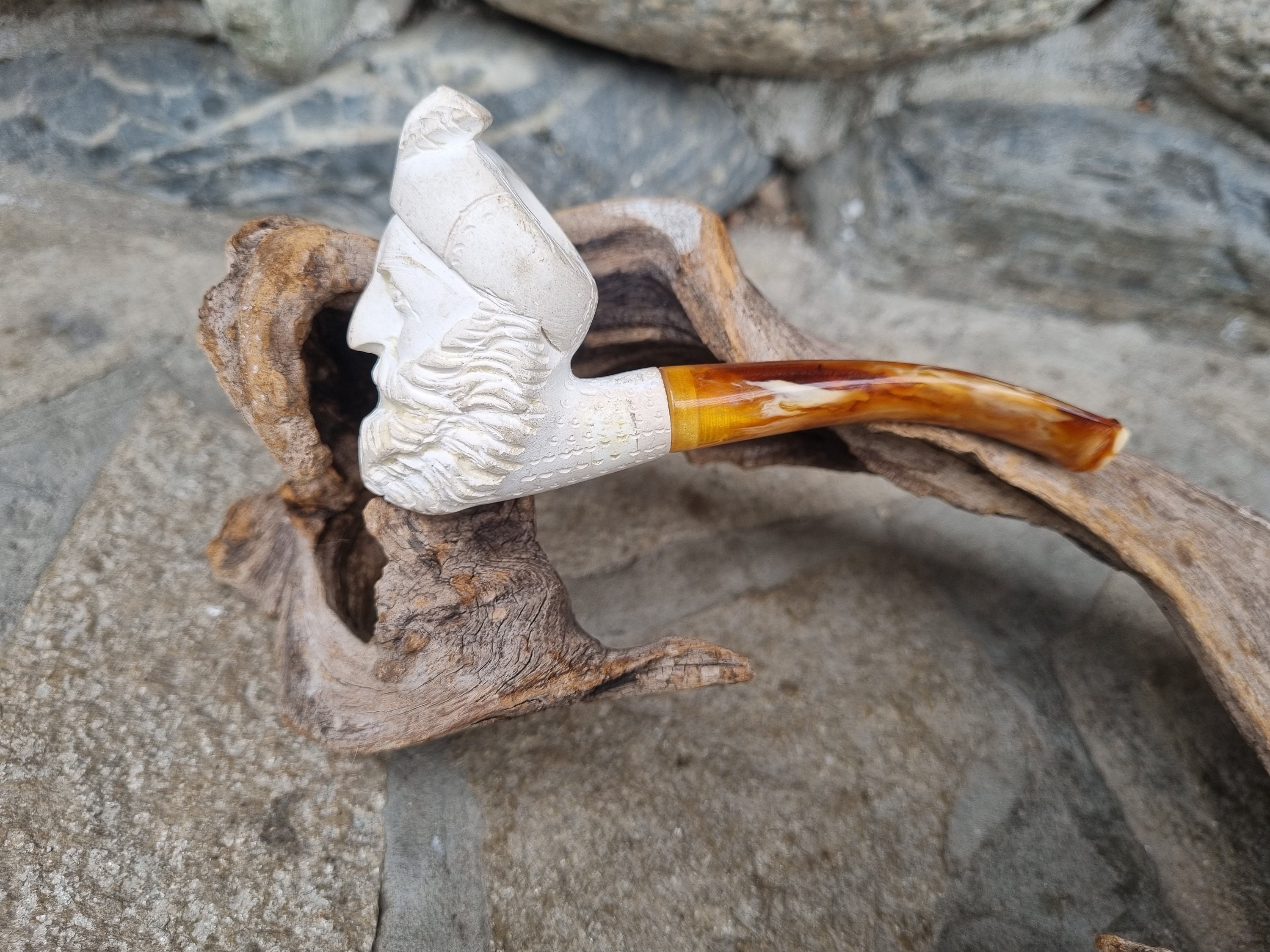 Unique Smoking Pipe Vintage Tobacco Pipe Made of Sea Foam - Etsy