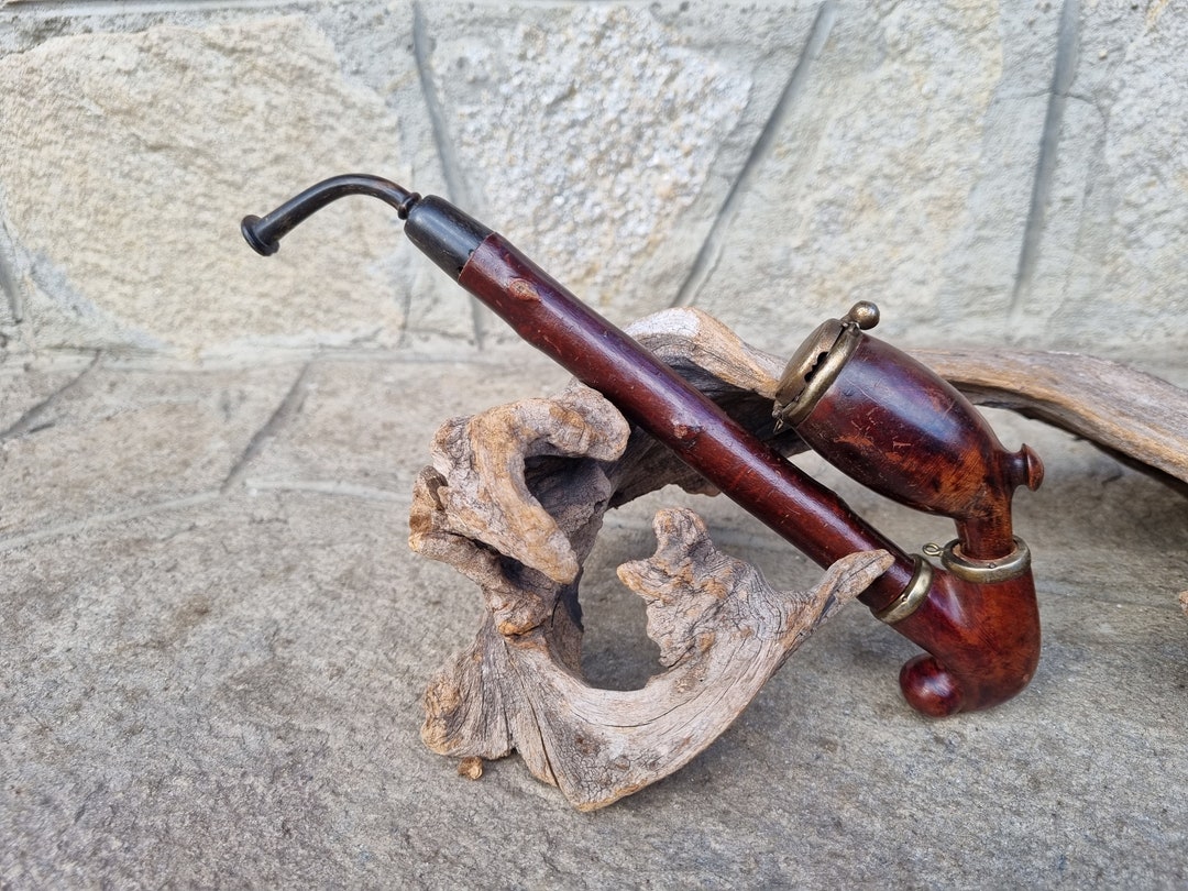 Old Porcelain Tobacco Pipe Vintage Porcelain Pipe Old Smoking Pipe ...