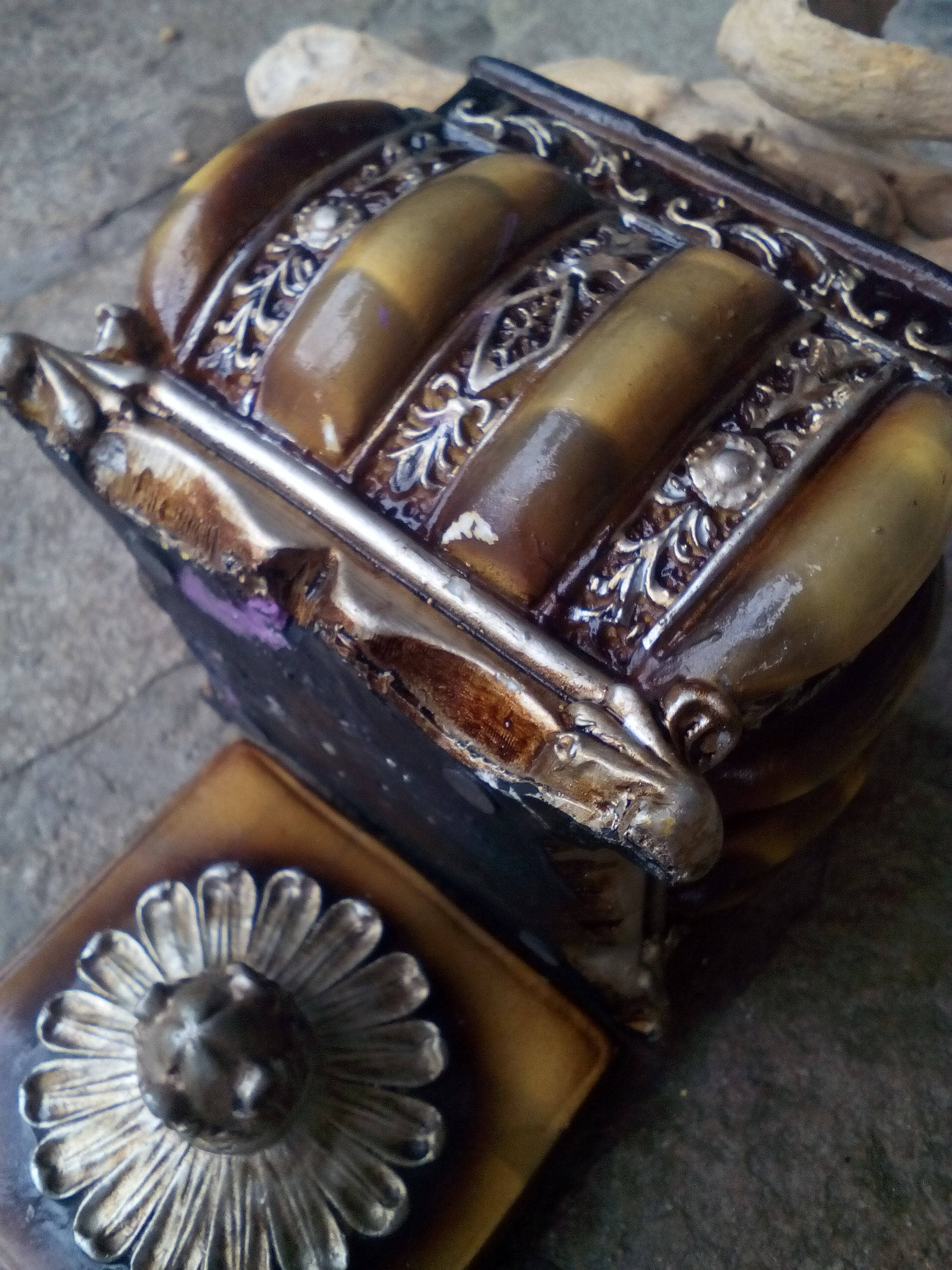 Vintage Ceramic Box Vintage Ceramic and Wooden Box Old | Etsy