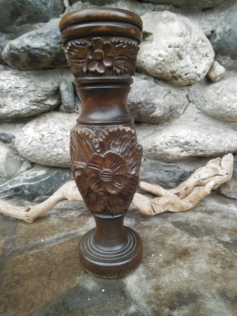 Handmade Wooden Vase Unique Hand Carved Vase Wooden Vase - Etsy