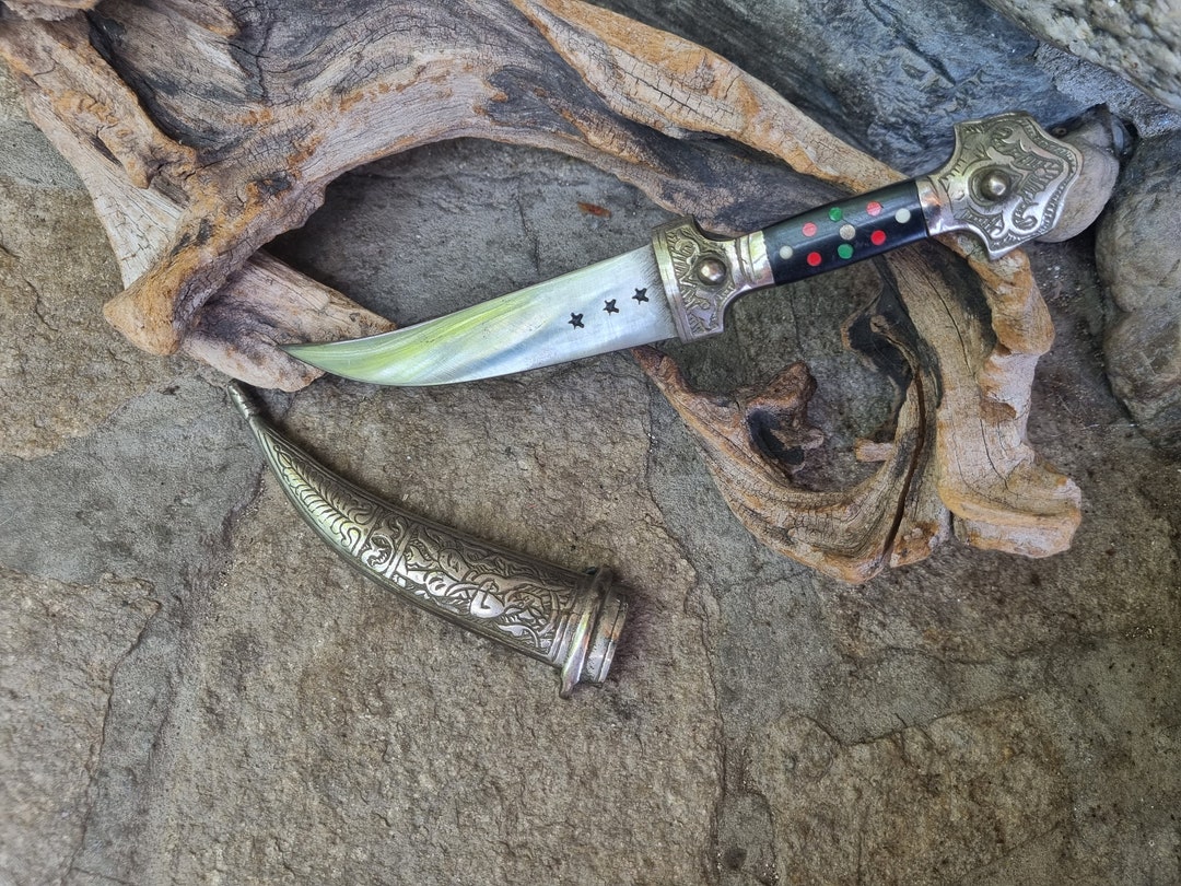 Arabic Knife With Bone Handle Arabic Dagger Old Islamic Knife an Arab ...