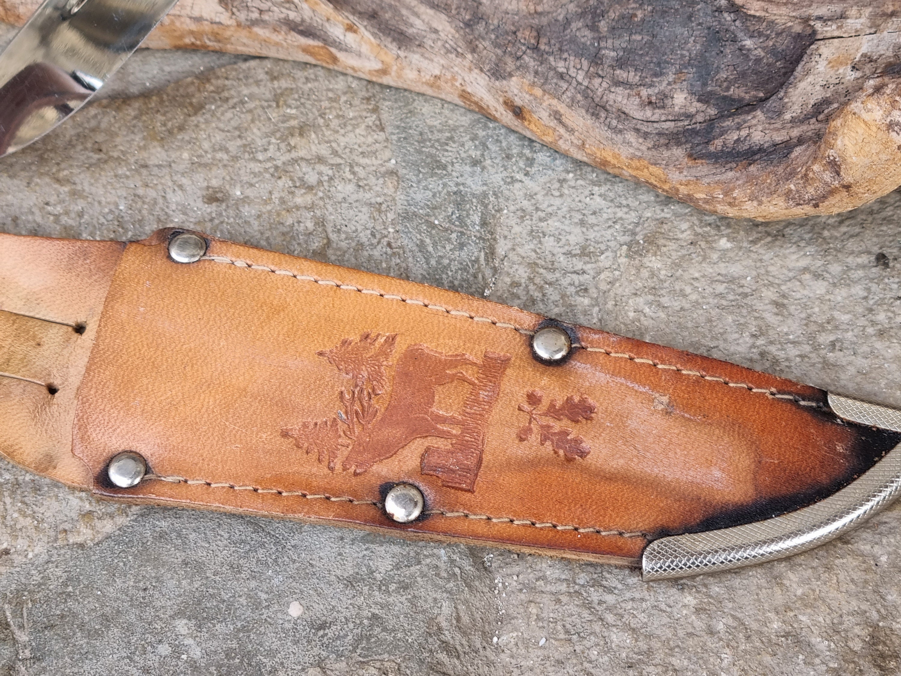 Hand Made Unique Knife an Old Knife With an Horn Handl - Etsy