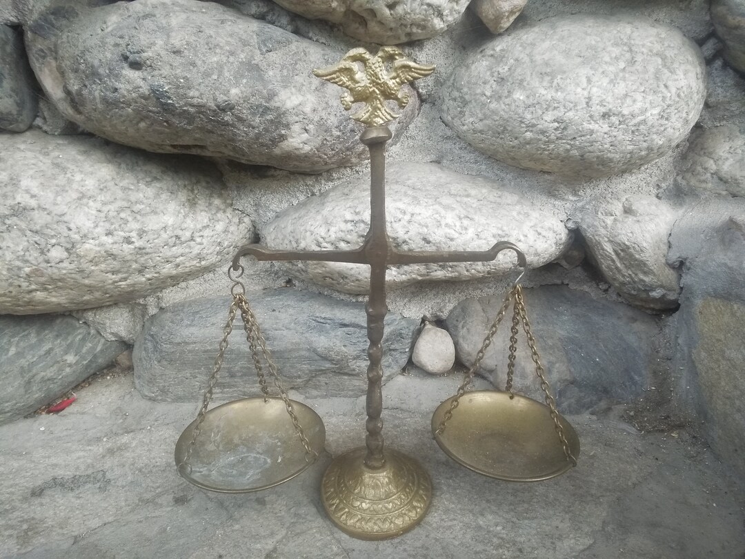 Antique Bronze Scales - Vintage Scales - Pharmacy Scales - Apothecary ...