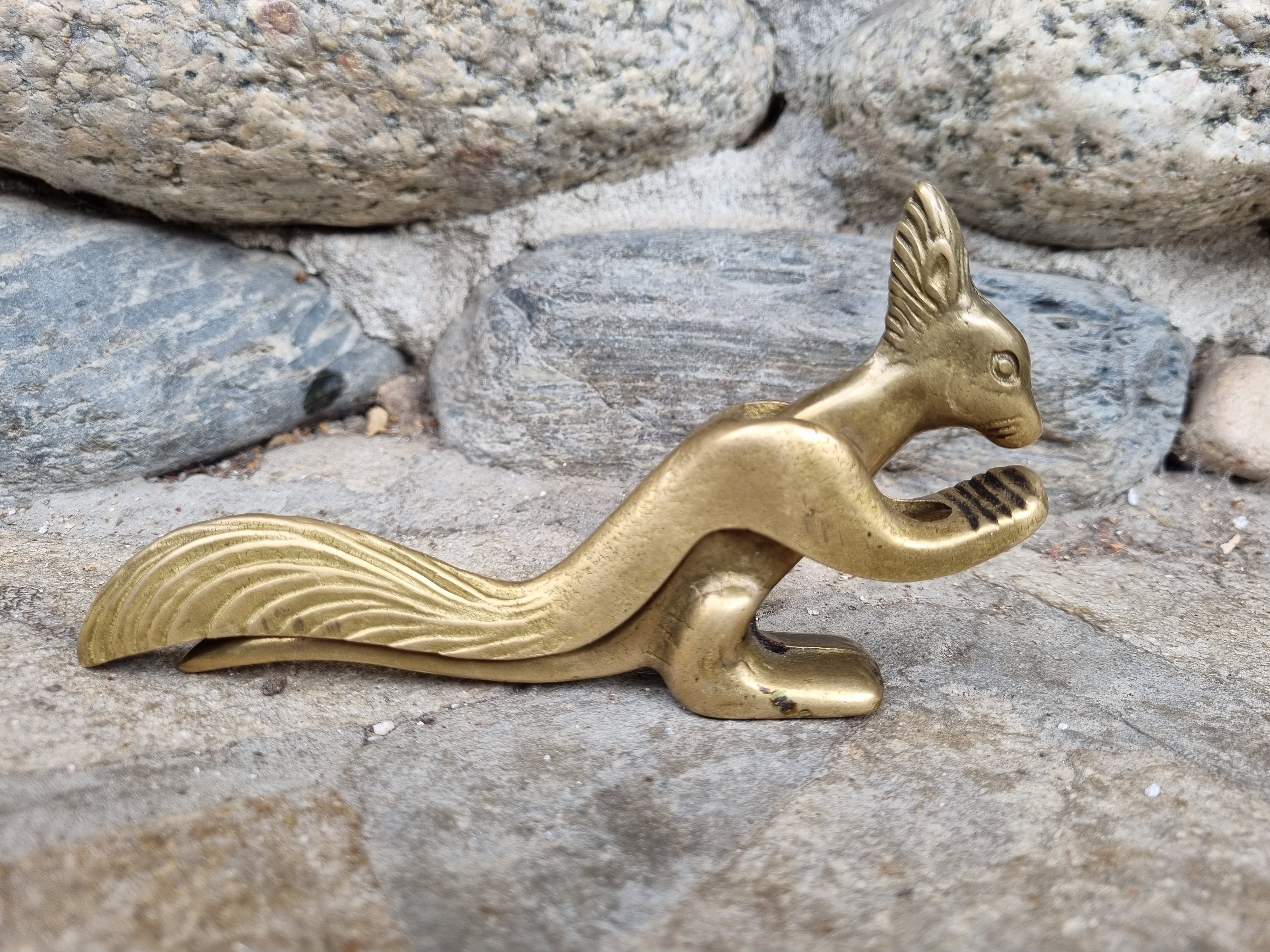 Vintage Brronze Nutcracker Squirrel Rare Nutcracker Squirrel - Etsy