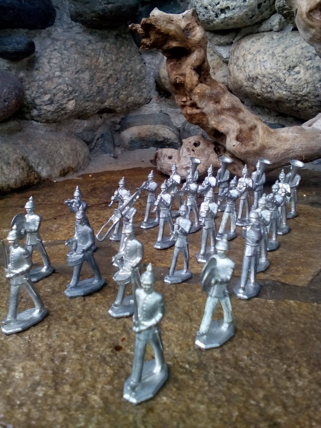 Lead Soldiers Musicians - Lead Figures - Metal Lead Sculpture - Old ...