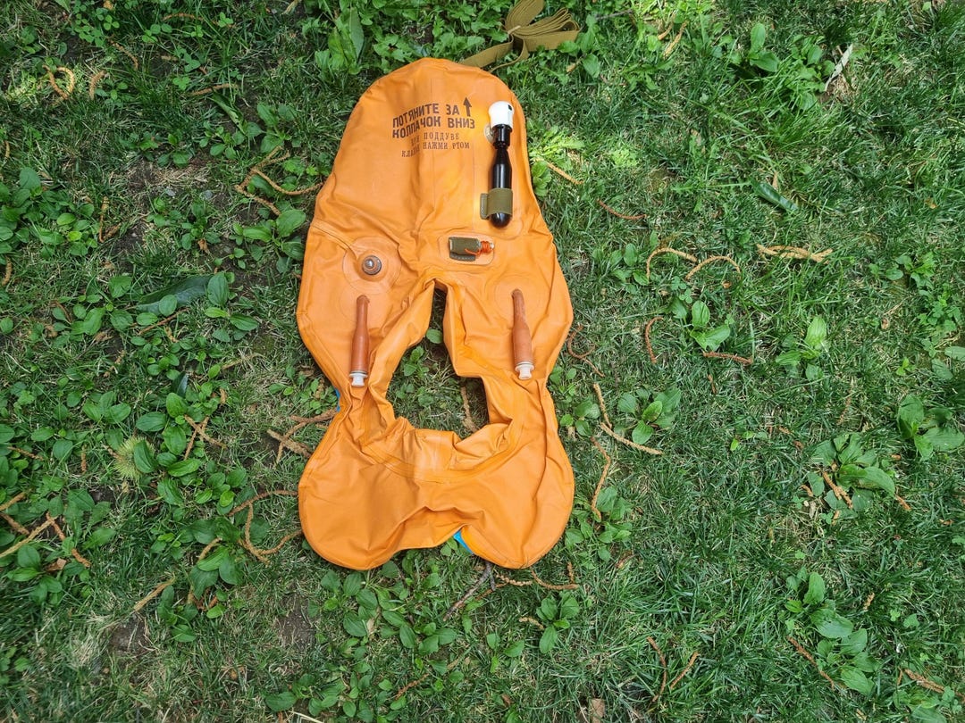 Vintage USSR Flight Vest Life Jacket - Original USSR Marine Jacet - Old ...