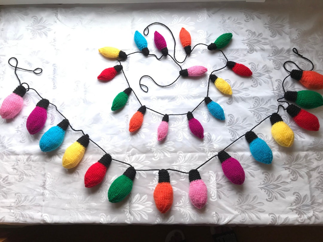 A4 Laminated DK Straight Needles Knitting Pattern to Make Retro Festoon ...