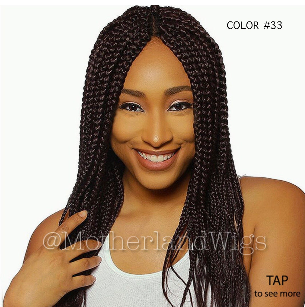 Medium Box Braids Wig | Etsy