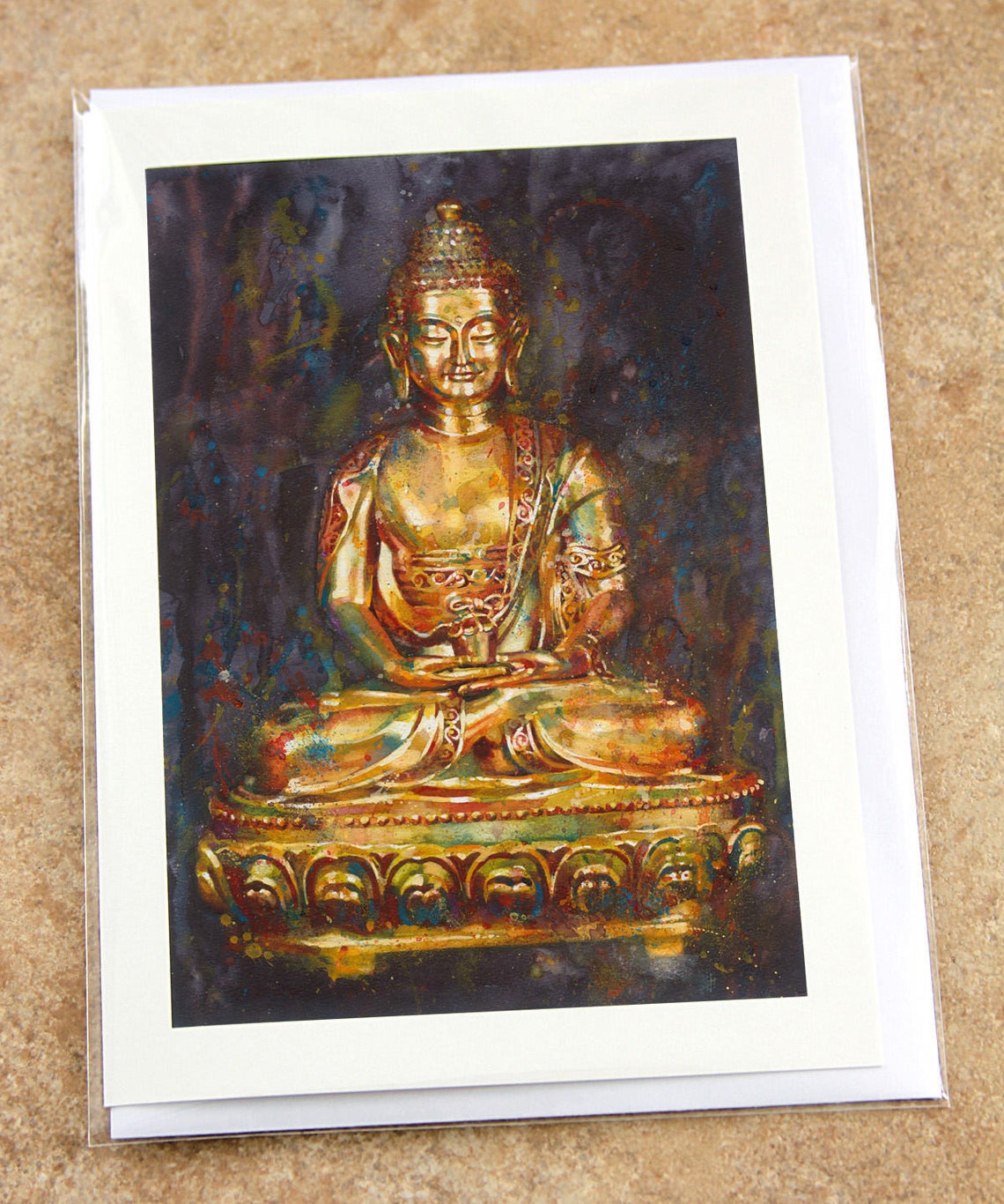 Buddha 1 greeting card, blank inside - Etsy.de