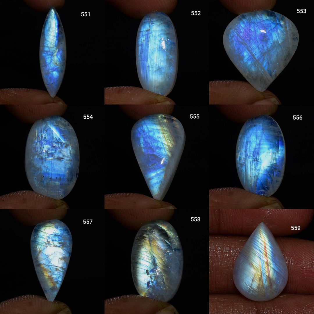 Unique Rainbow Moonstone Cabochon, Moonstone Gemstone, Moonstone ...