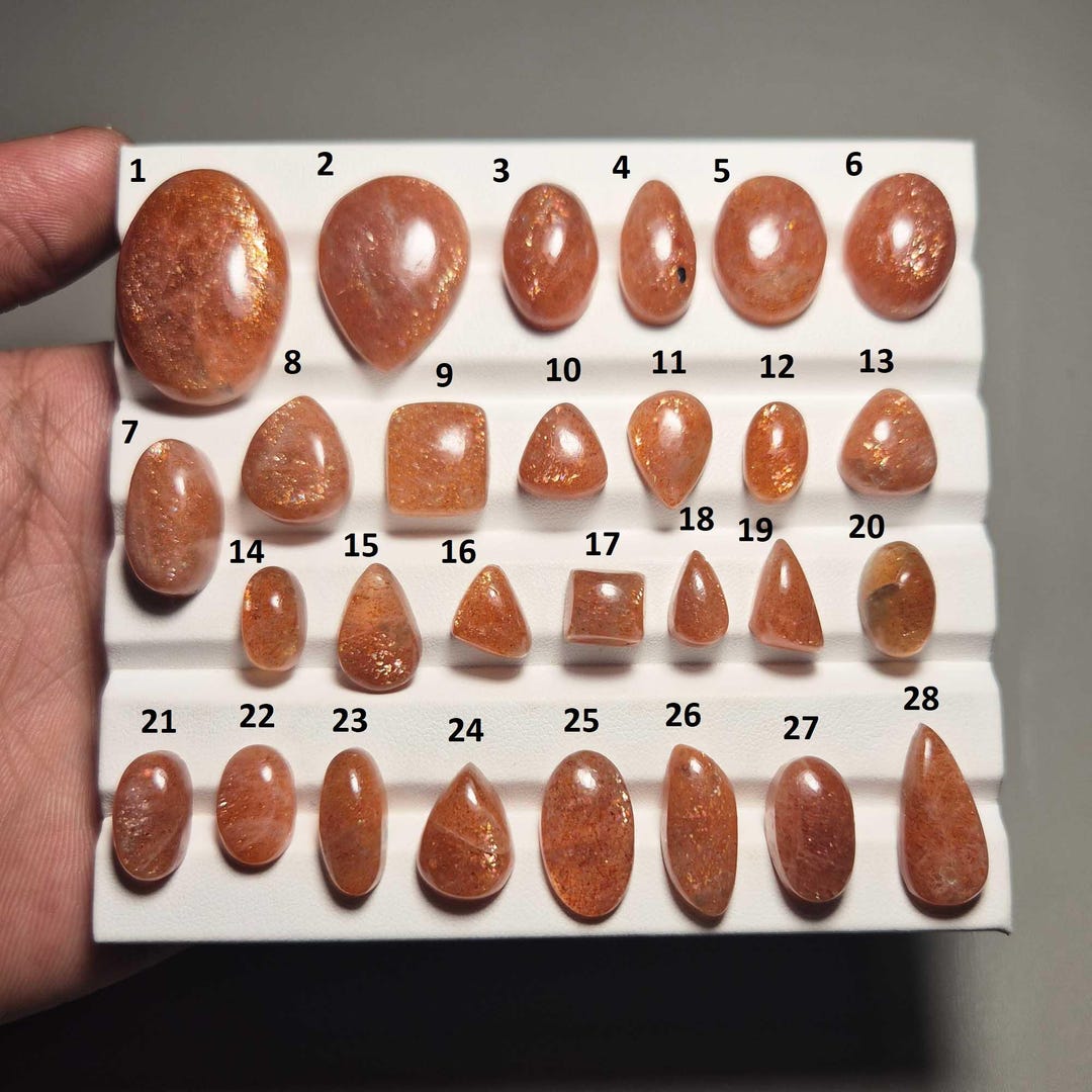 Excellent Quality Shine Sunstone Cabochon, Natural Sunstone Gemstone ...