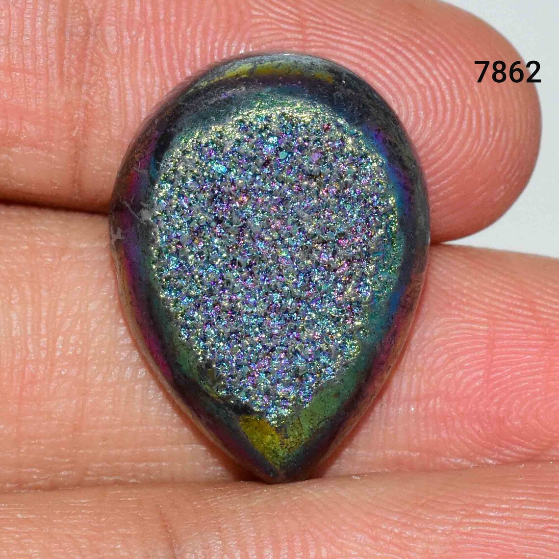 Tinted Beautiful Agate Sugar Druzy Titanium Sugar Druzy | Etsy