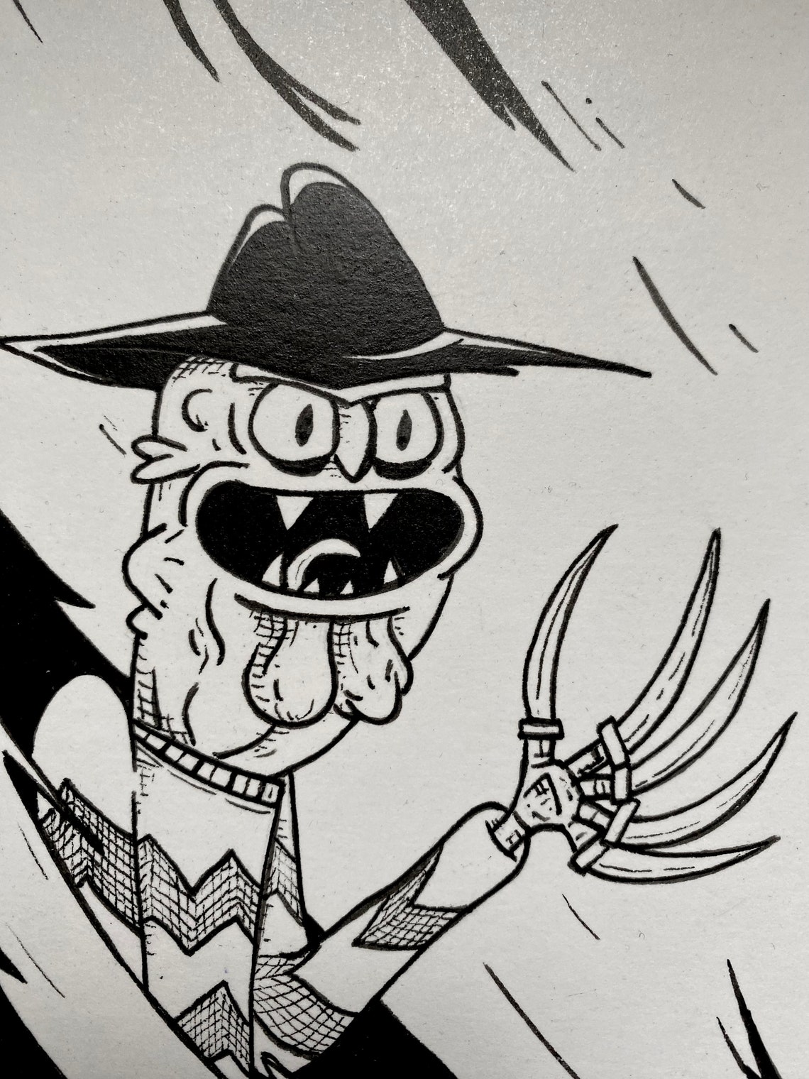 Rick & Morty Scary Terry Tattoo Inspired Original Illustration - Etsy