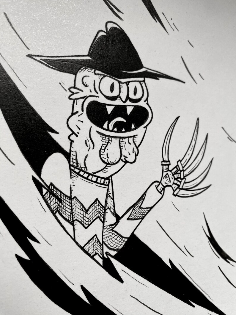 Rick & Morty Scary Terry Tattoo Inspired Original Illustration - Etsy