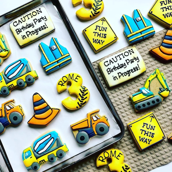 Construction Cookies - Etsy