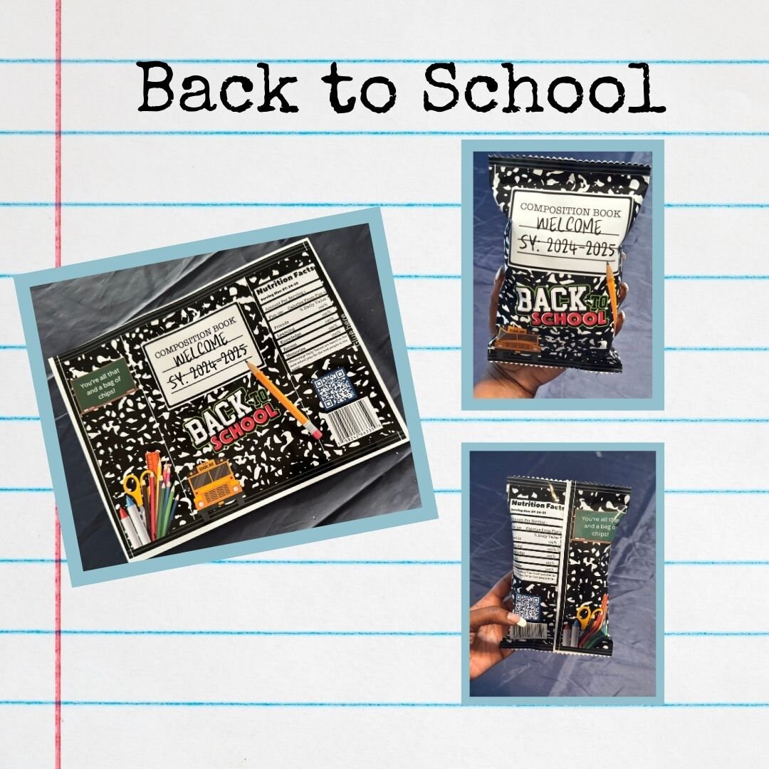Composition Back to School Digital Template - Etsy