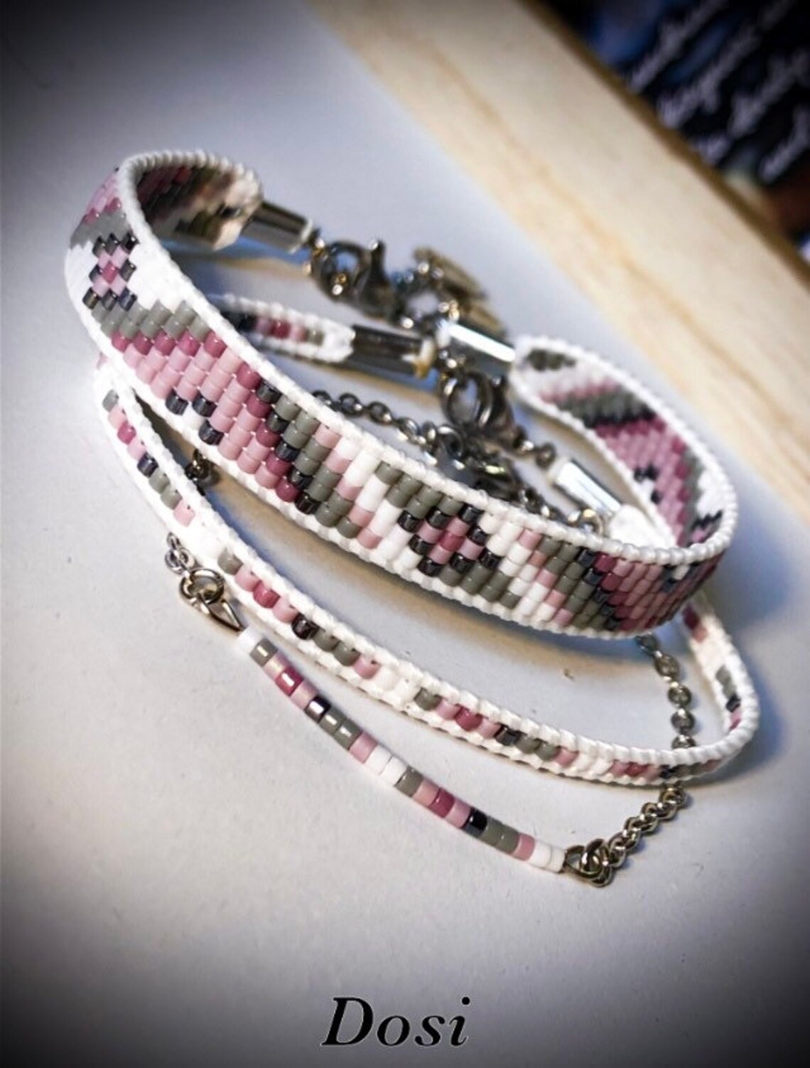 Handmade Bracelets With Miyuki Beads. Handmade Jewelry. Set of ...