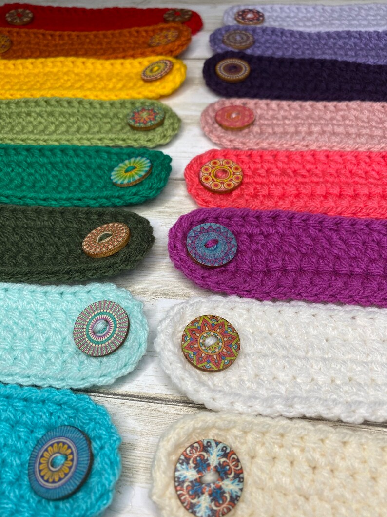Crochet Ear Savers set of 2 Mask Mates Comfort Bands - Etsy