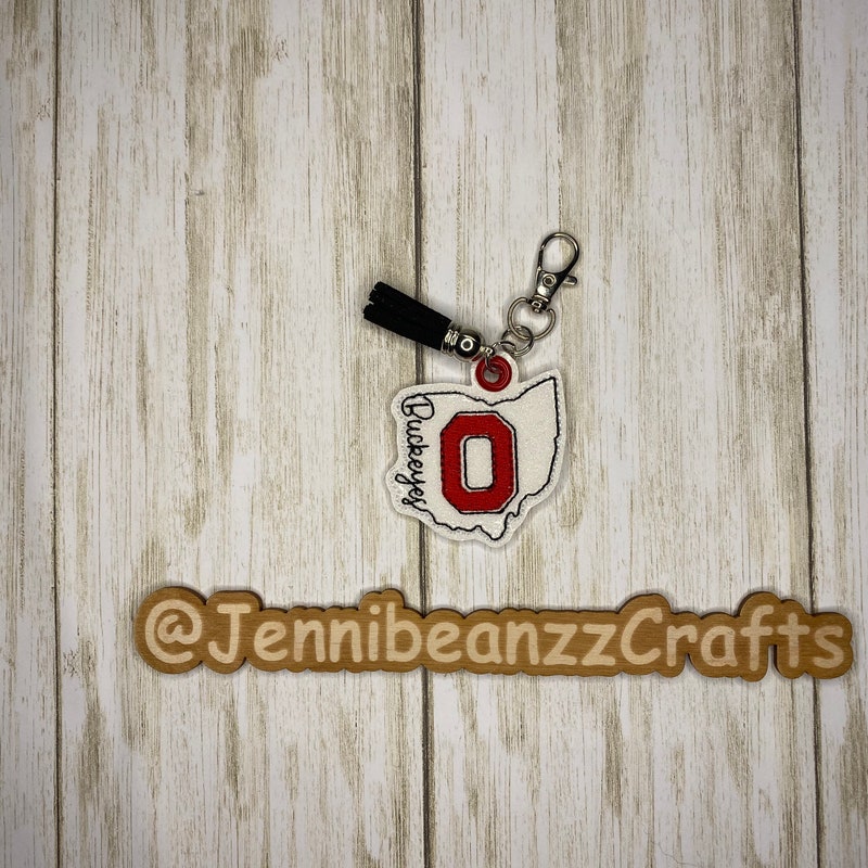 Buckeye Keychain - Etsy