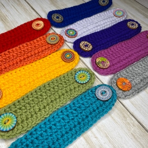 Crochet Ear Savers (set of 2) | Mask Mates | Comfort Bands | Ear ...
