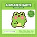 Kawaii Dancing Frog Animated Emote Twitch and Discord | Cute Dancing ...