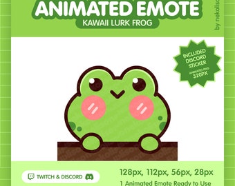 Kawaii Dancing Frog Animated Emote Twitch and Discord Cute Dancing Frog ...