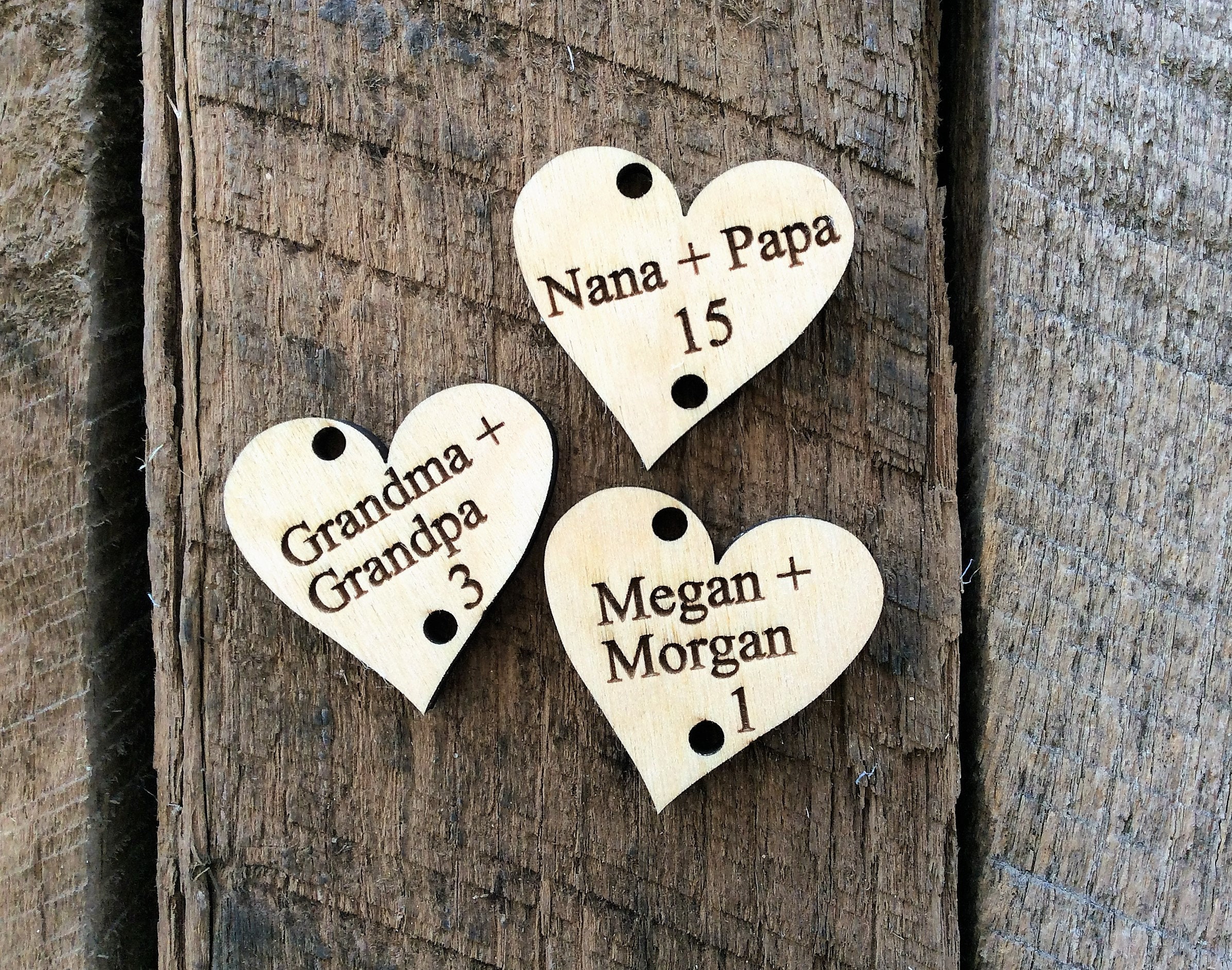 Engraved Wood Tags for Hanging Birthday Calendar Personalized - Etsy