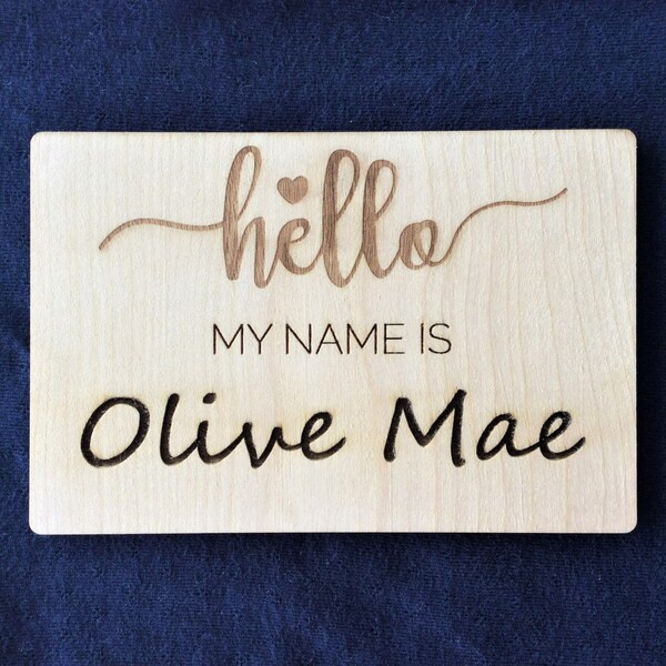 Wooden Name Plaques - Etsy