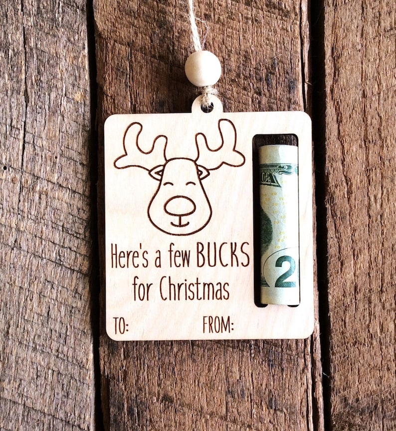 Reindeer Money Holder Christmas Ornament, Cash Gift Stocking Stuffer - Etsy