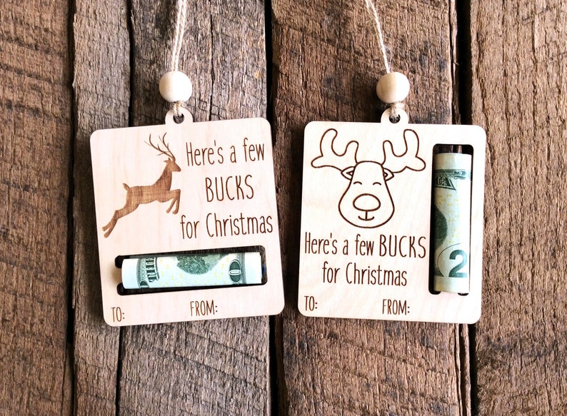 Reindeer Money Holder Christmas Ornament, Cash Gift Stocking Stuffer - Etsy