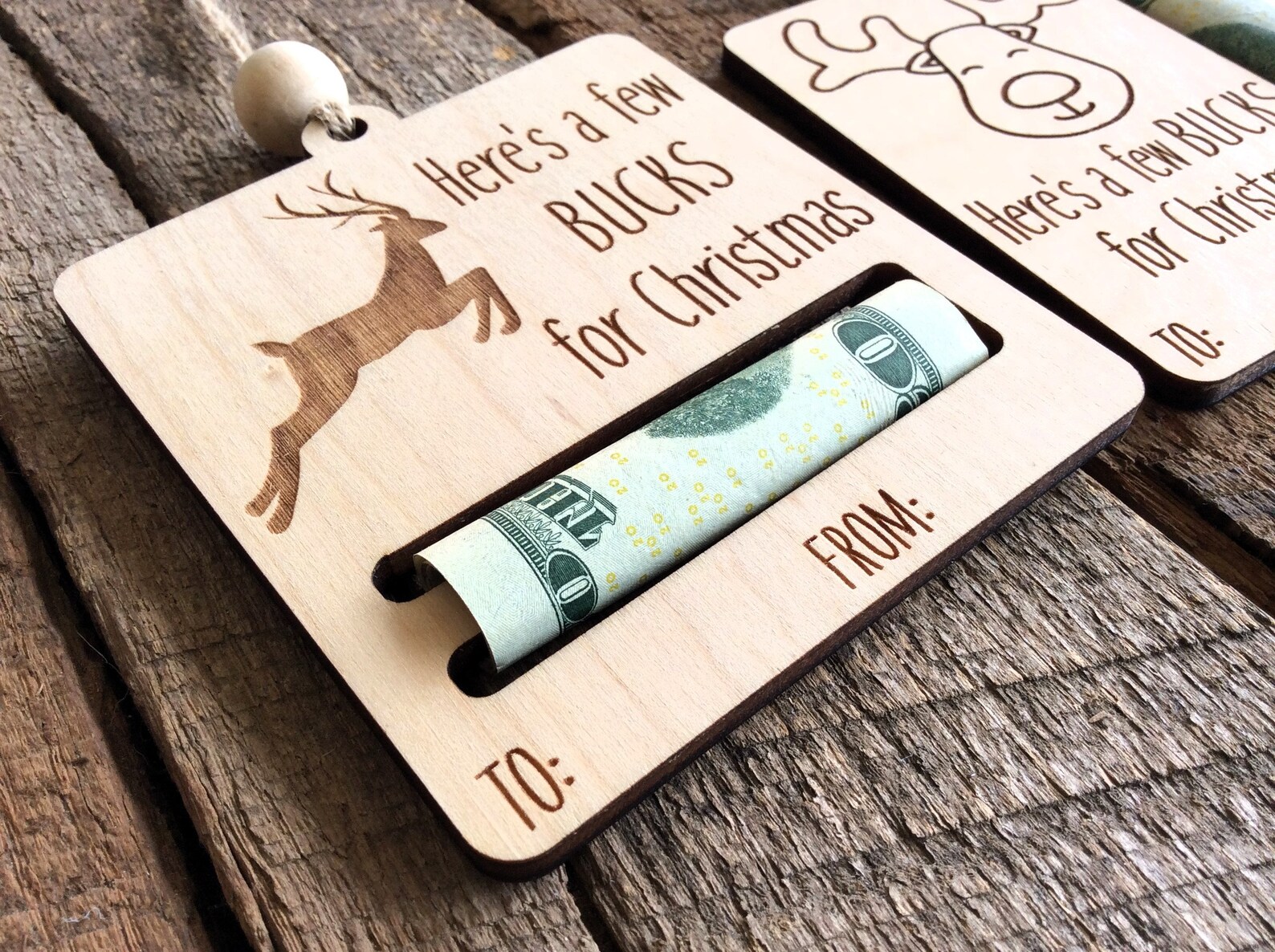 Reindeer Money Holder Christmas Ornament, Cash Gift Stocking Stuffer - Etsy