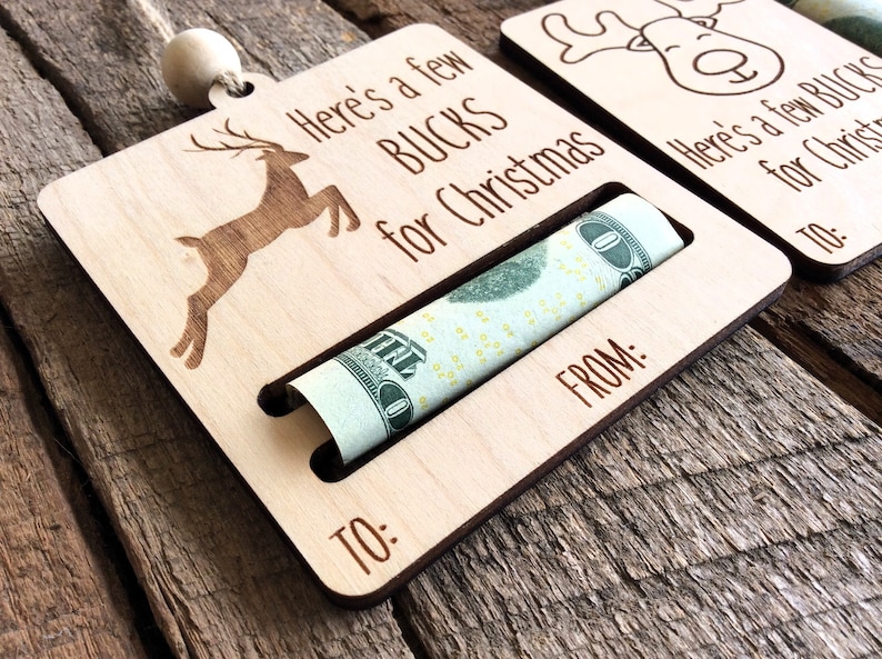 Reindeer Money Holder Christmas Ornament, Cash Gift Stocking Stuffer - Etsy