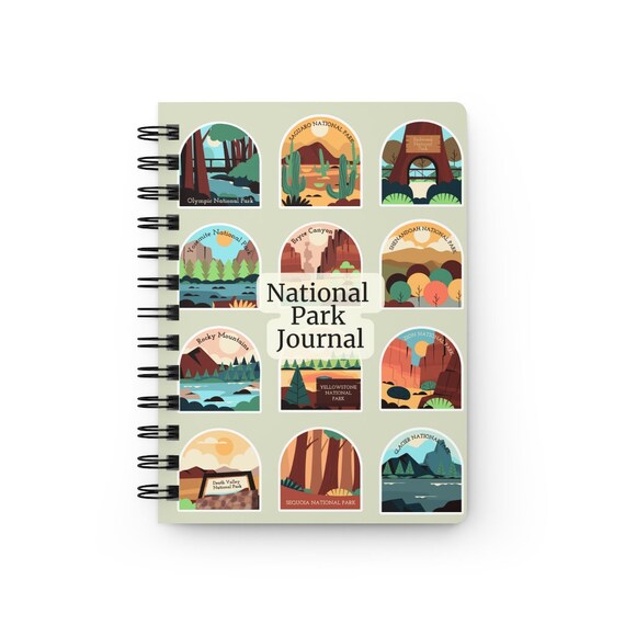 National Park Spiral Bound Journal Camping Journal - Etsy