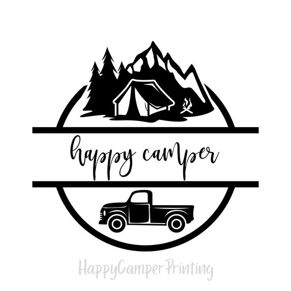 Happy Camper Svg Cut File Cricut Adventure Svg Happy Etsy