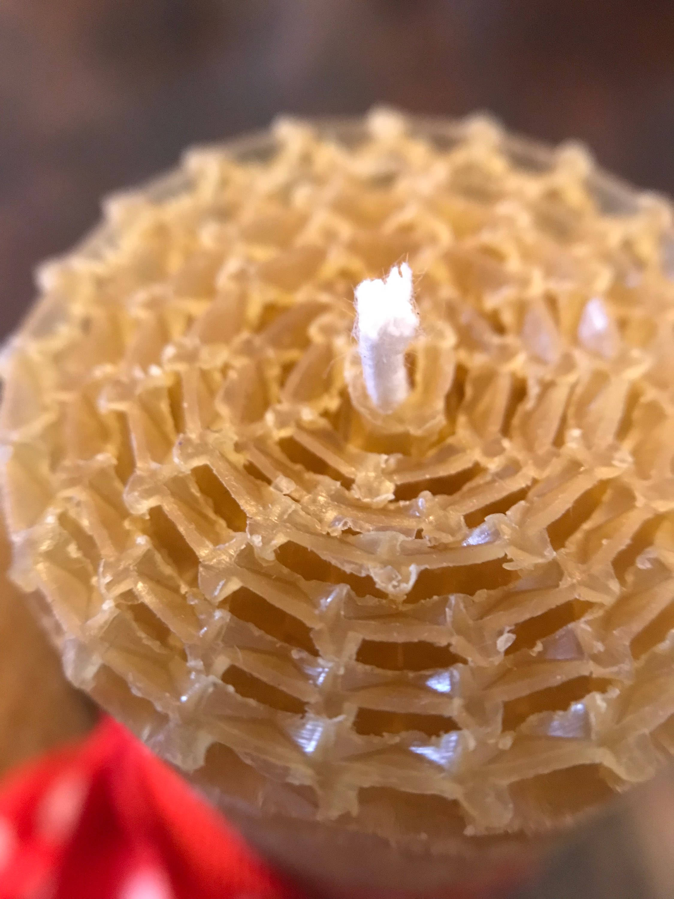 Pair of Natural, Purifying, Hand-rolled Beeswax Candles, Gift for ...