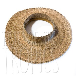 Wide Brim bali Style Crownless Hat, XS, Small, Medium, Large Palm Leaf ...