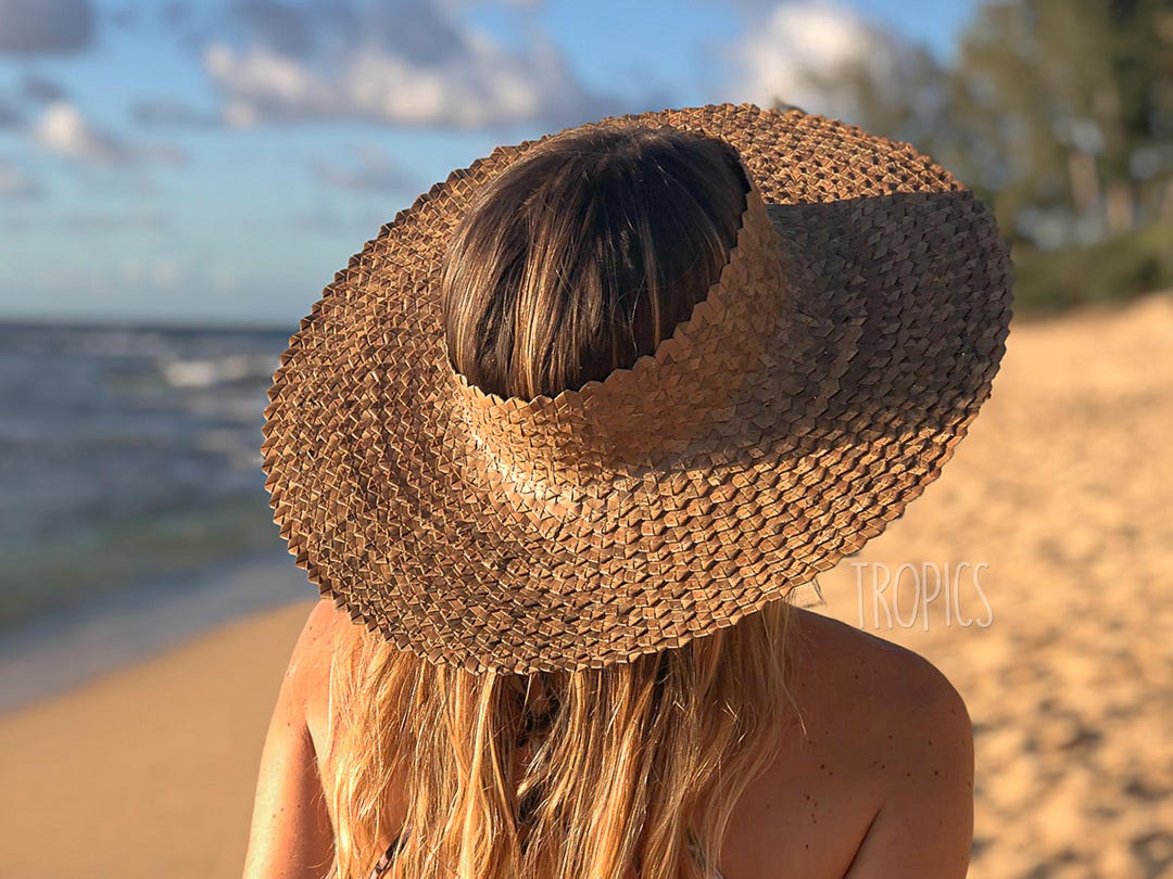 Wide Brim "bali” Style Crownless Hat, XS, Small, Medium, Large Palm ...