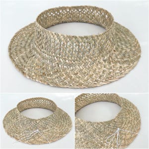 Puka Weave Small Brim Crownless Pāpale // "haleiwa" Style // Adult ...