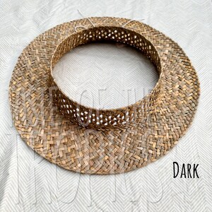 Puka Weave Small Brim Crownless Pāpale // haleiwa Style // Adult Sizes ...