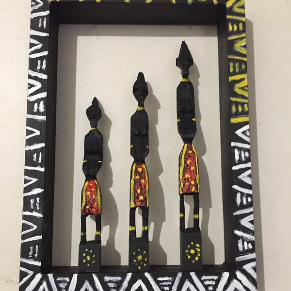 African Shadow Box Art - Etsy Australia