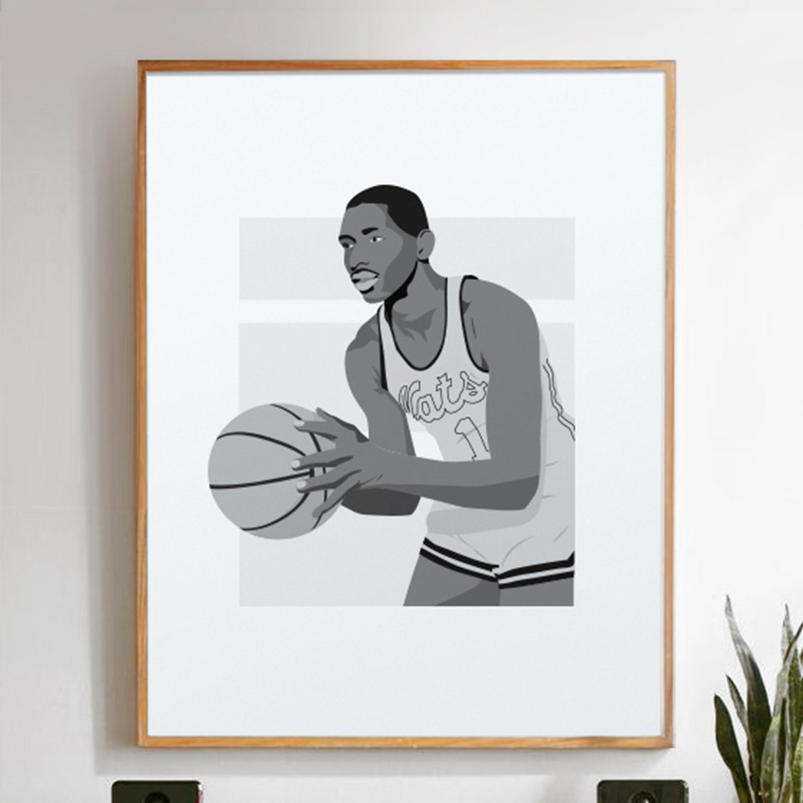 Earl Lloyd Poster Poster, Illustration, Art Print Premiere Base - Etsy