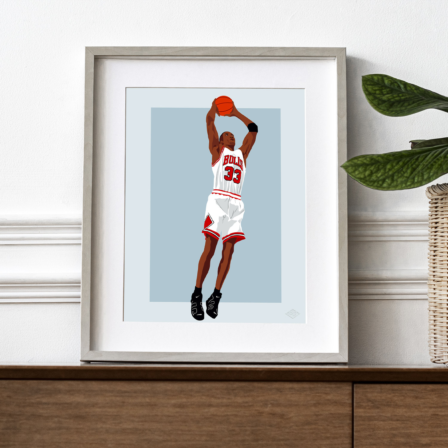 Scottie Pippen Poster Poster, Illustration, Art Print Premiere Base - Etsy